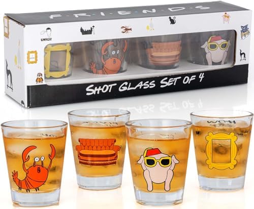 Amazon.com | Friends Quotes 1.5-Ounce Plastic Mini Whiskey Shot Glass ...