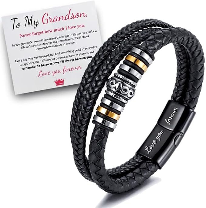 Svana to My Son/Grandson Bracelet From Mom/Grandma,Handmade Braided ...