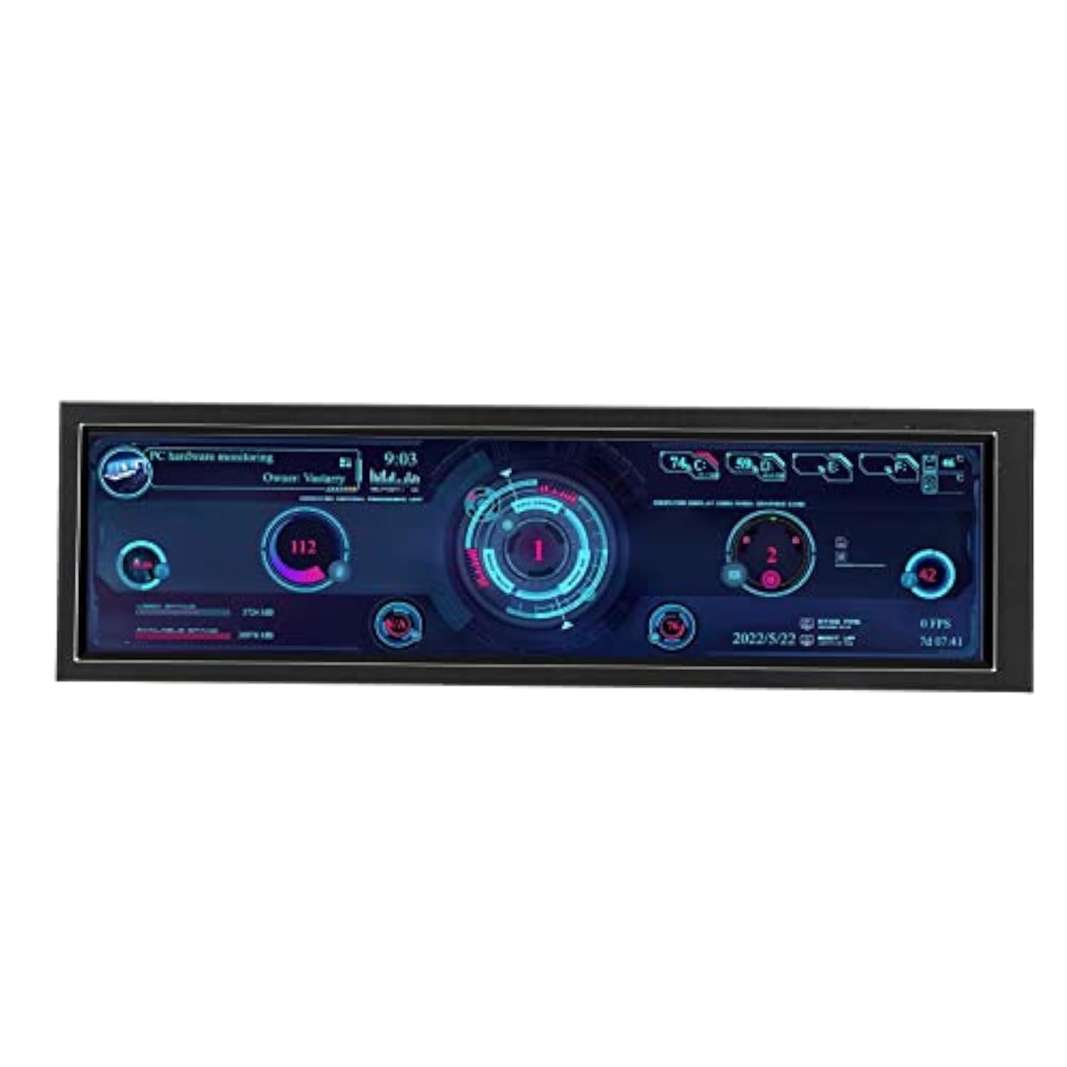 Snapklik.com : 8.8 Inch AIDA64 CPU GPU SSD Data Temperature Monitor ...