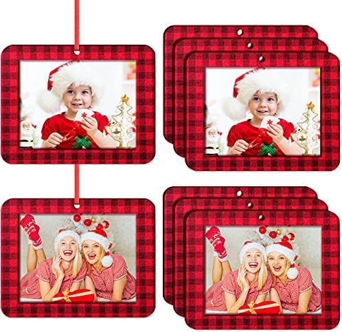 Amazon.com - 12 Pieces Christmas Felt Hanging Photo Frames Christmas ...