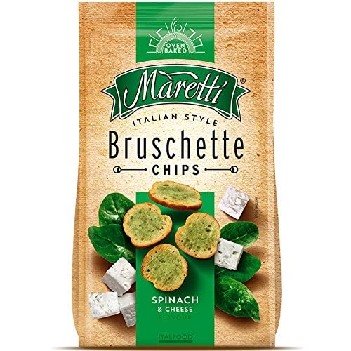 Maretti Bruschette Chips Spinach & Cheese, 70g : Amazon.in: Grocery ...