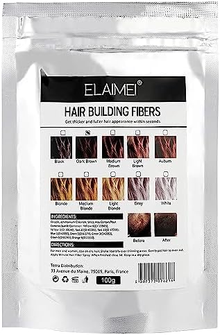 Amazon.com: Hair Fibers Spray Refill Powder 100 Grams,Dark Brown ...