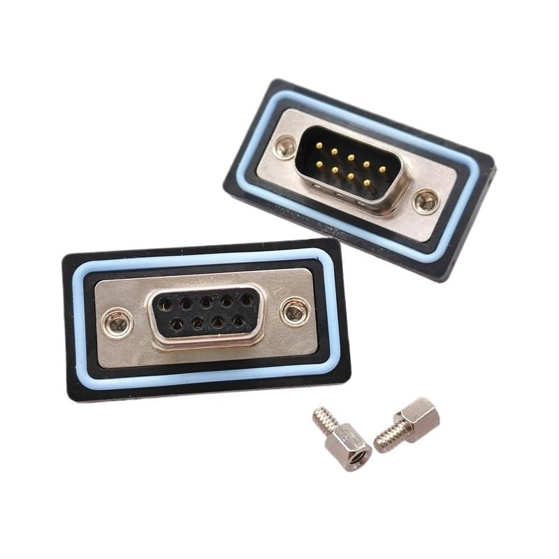 LOKLNEYK DB9 IP68 RS232 485 D-SUB Water Proof Connector Plug Connector ...