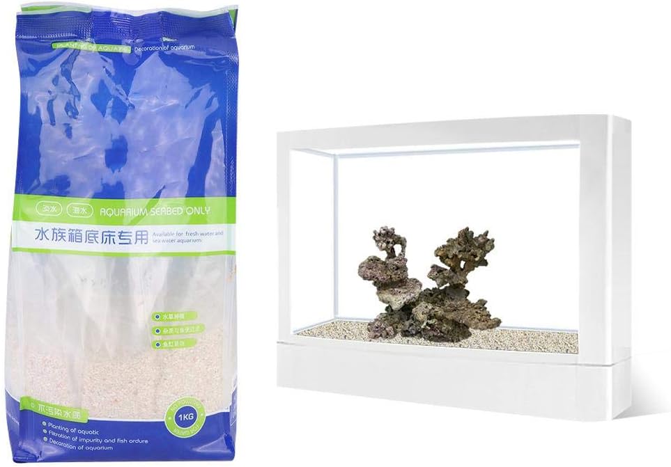GOTOTOP Aquarium Natural Sand Substrate, Fine Sand Gravel for ...