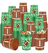 Amazon.com: Kochorie 24 Pcs Reusable Football Plastic Cups 16 oz Thick ...