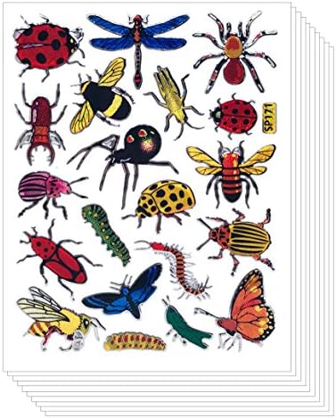 Amazon.com: Insect Bug Butterfly Scrapbook Stickers (10 Sheets) : Arts ...