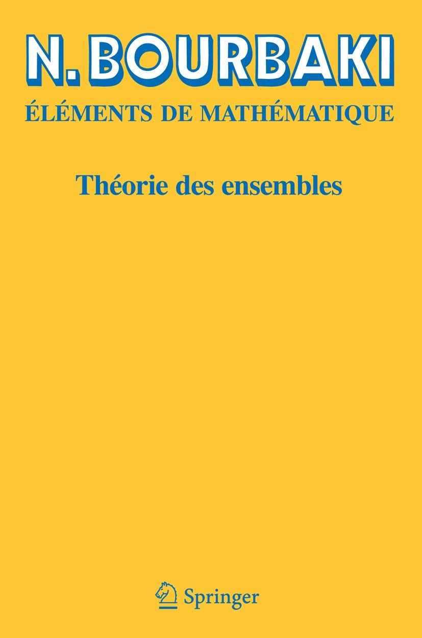 Amazon | Theorie des Ensembles (Elements de Mathematique) | Bourbaki, N ...