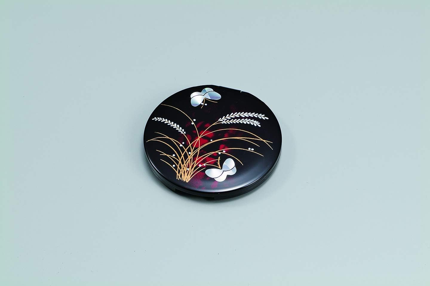 Amazon.com: Tsuchiya Lacquerware 34-0106 Round Compact Mirror (with ...