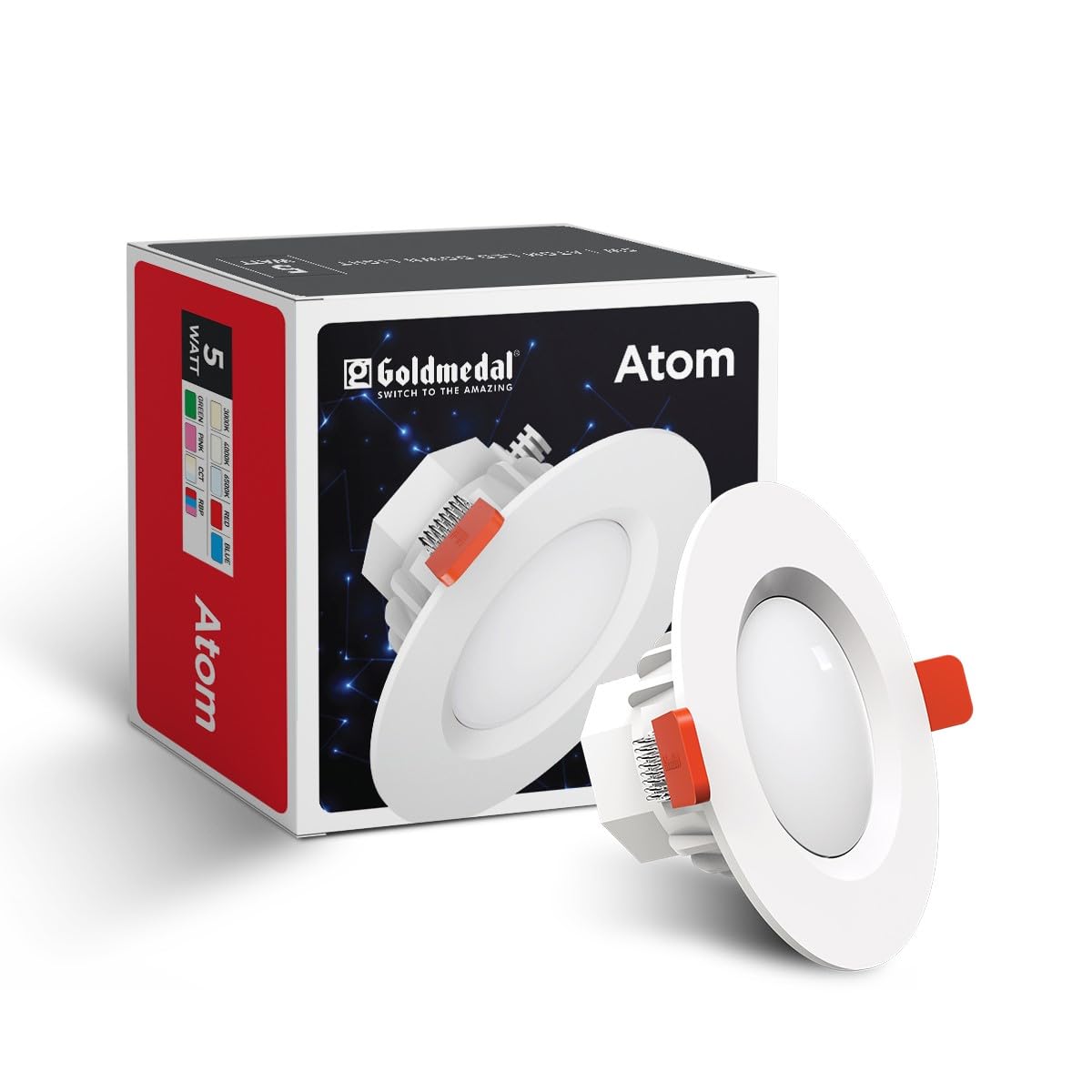 Buy Goldmedal Atom 5W LED Downlight-Round (Pack of 1) | for Bedroom ...