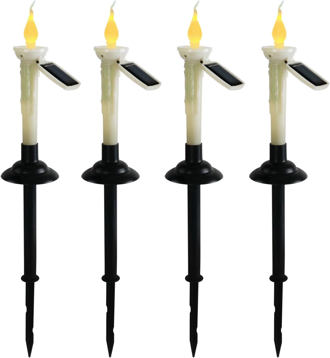 Amazon.com: 6Pcs Solar Powered String Lights - Waterproof LED Candles ...