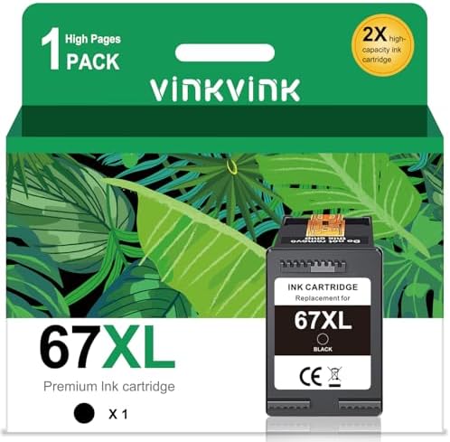 Amazon.com: 67XL Black High-Yield Ink Cartridge Replacement for HP 67XL ...
