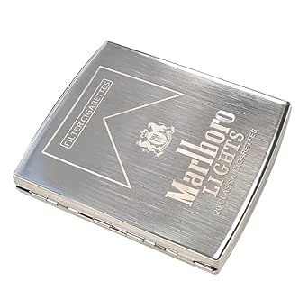 Amazon.com: Metal Cigarette Case for Men and Women,Vintage Cigarette ...