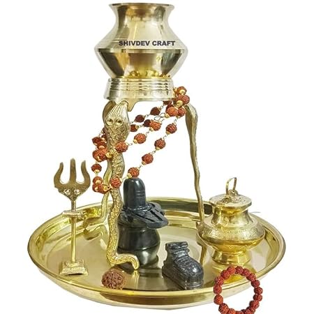 Buy VEDIC VAANI Abhishek Stand | Copper Jaldhari | Brass Lord Shiva ...