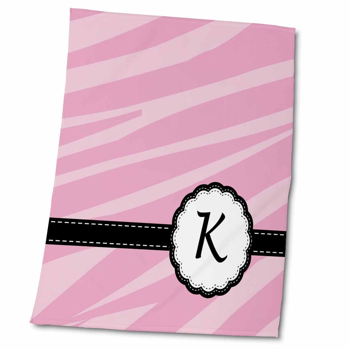 The Letter A In Pink Zebra Print