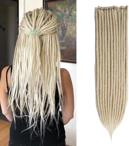 Amazon.com: Kyriena 15 extensiones de rastas rubias gruesas de un solo ...