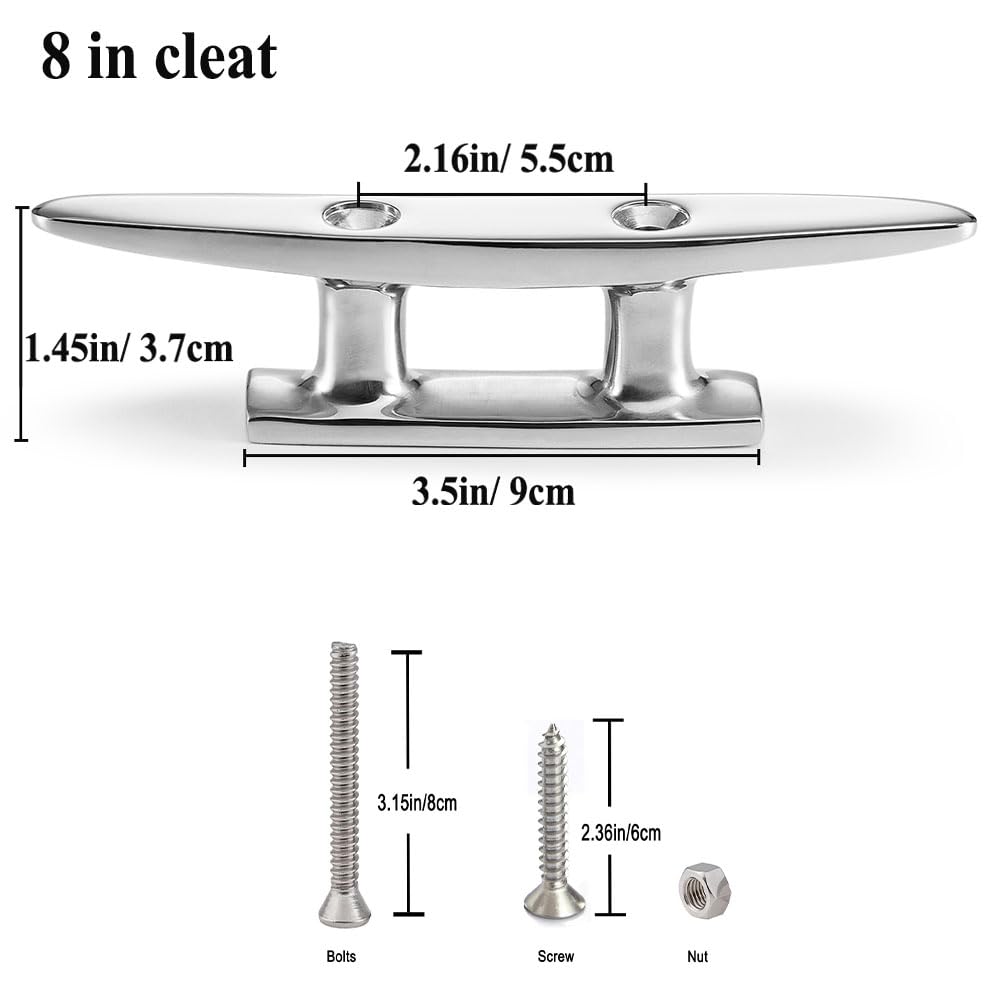 Snapklik.com : KAHACIYO Boat Cleat Open Base 4/5 /6 Inch, Dock Cleat ...