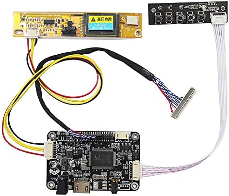 Amazon.com: HDMI VGA DVI LVDs Controller Board 40Pin for 15.6" 1366x768 ...