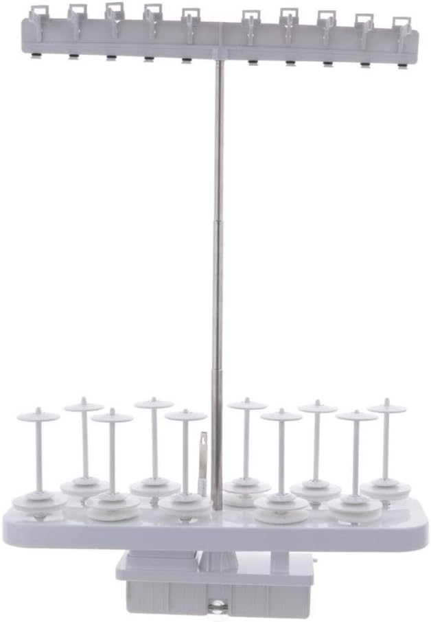 Amazon.com: pistro 10 Spool Cone Thread Stand Attachment for Embroidery ...