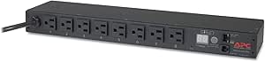 Amazon.com: APC Rack PDU, Metered, 1U, 15A, 100/120V, (8) 5-15 (AP7800B) : Electronics