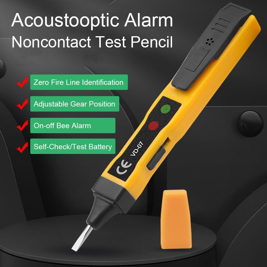 Non Contact Voltage Tester Voltage Detect Pen Inductive 70-250V AC ...