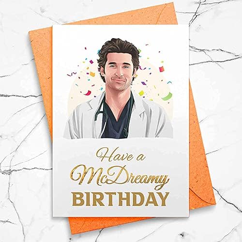 Amazon.com: Derek Shepherd Inspired Birthday Card - Birthday Card ...
