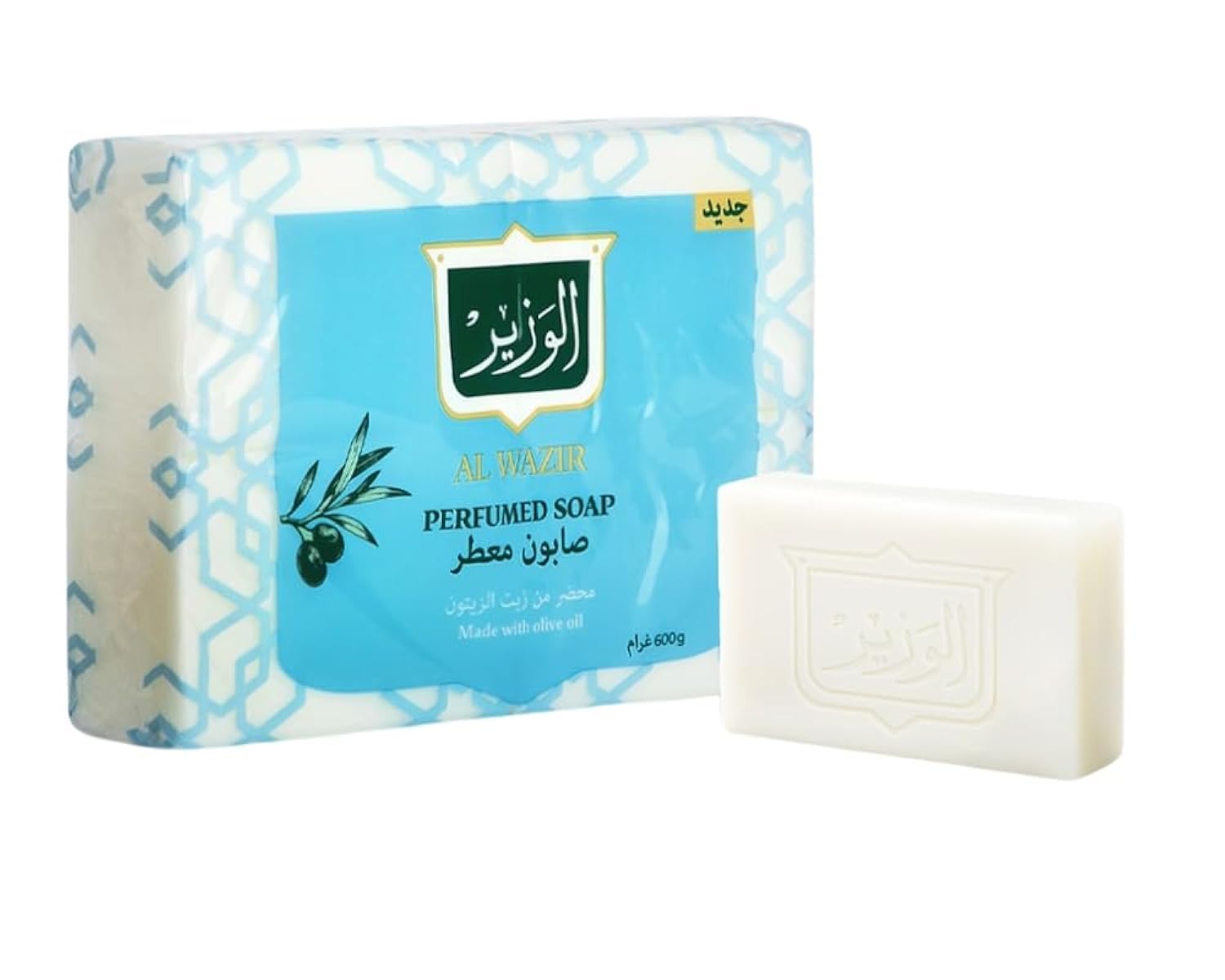 Al Wazir Perfumed Soap Prepared with Olive Oil 4 Pieces 600g : Buy ...