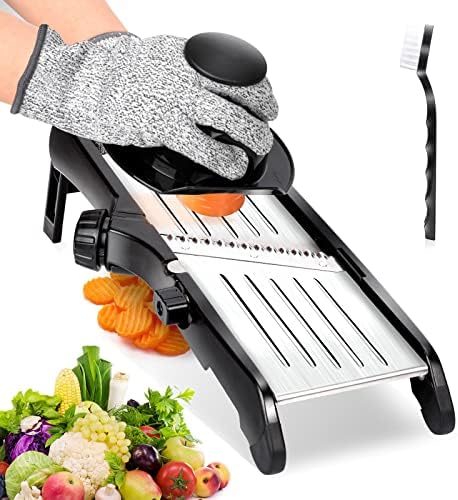 Mandoline Vegetable Slicer, Mandolin Slicer V Blade Cutter, Julienne ...