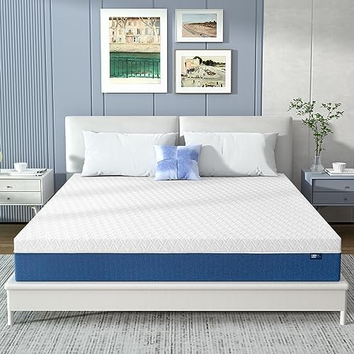 LINENSPA 8 Inch Memory Foam and Innerspring Hybrid Mattress – Full ...