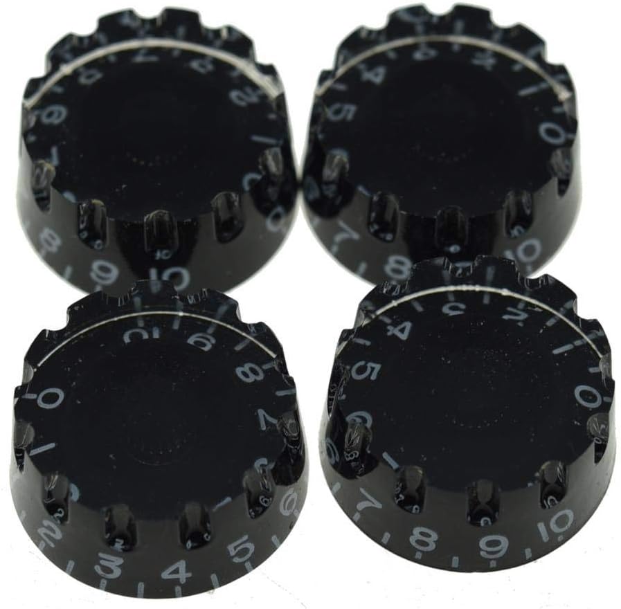 Amazon.com: Dopro 4pcs USA(Imperial) LP Guitar Knurled Speed Dial Knobs ...