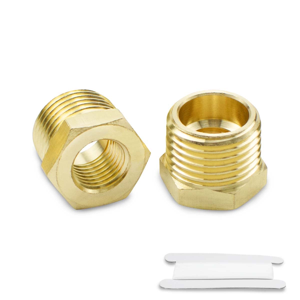 Snapklik.com : 2 Pcs 3/4" To 3/8" Female & Male NPT Thread Brass Hex ...