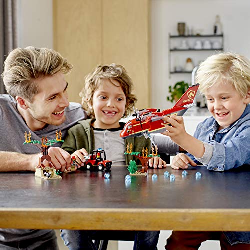LEGO 60217 City Fire Fire Plane Toy Aeroplane Set with Buggy, 3 ...
