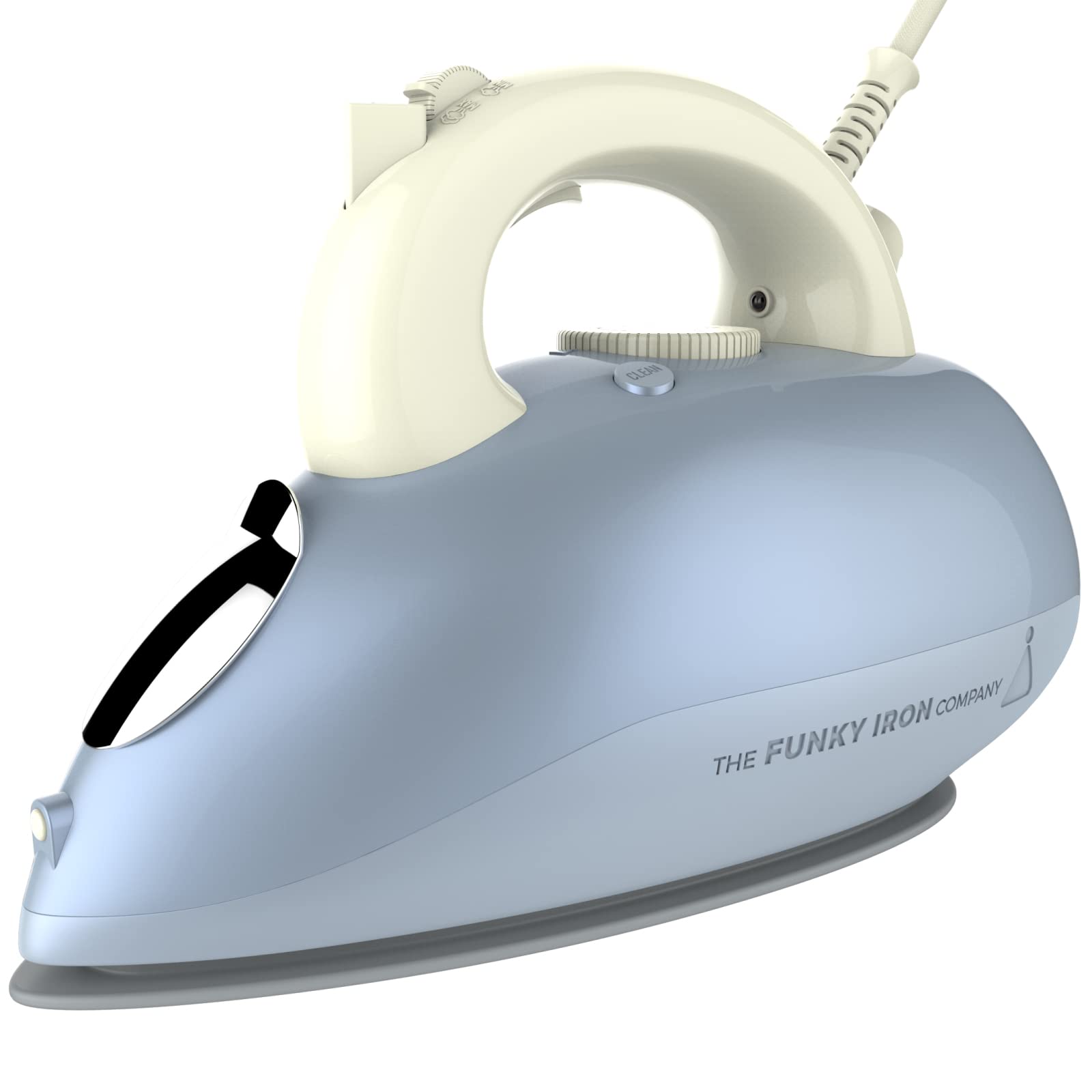 Buy FUNKY Retro Steam Iron, Ceramic Soleplate, 3m Cord, 450ml Water ...