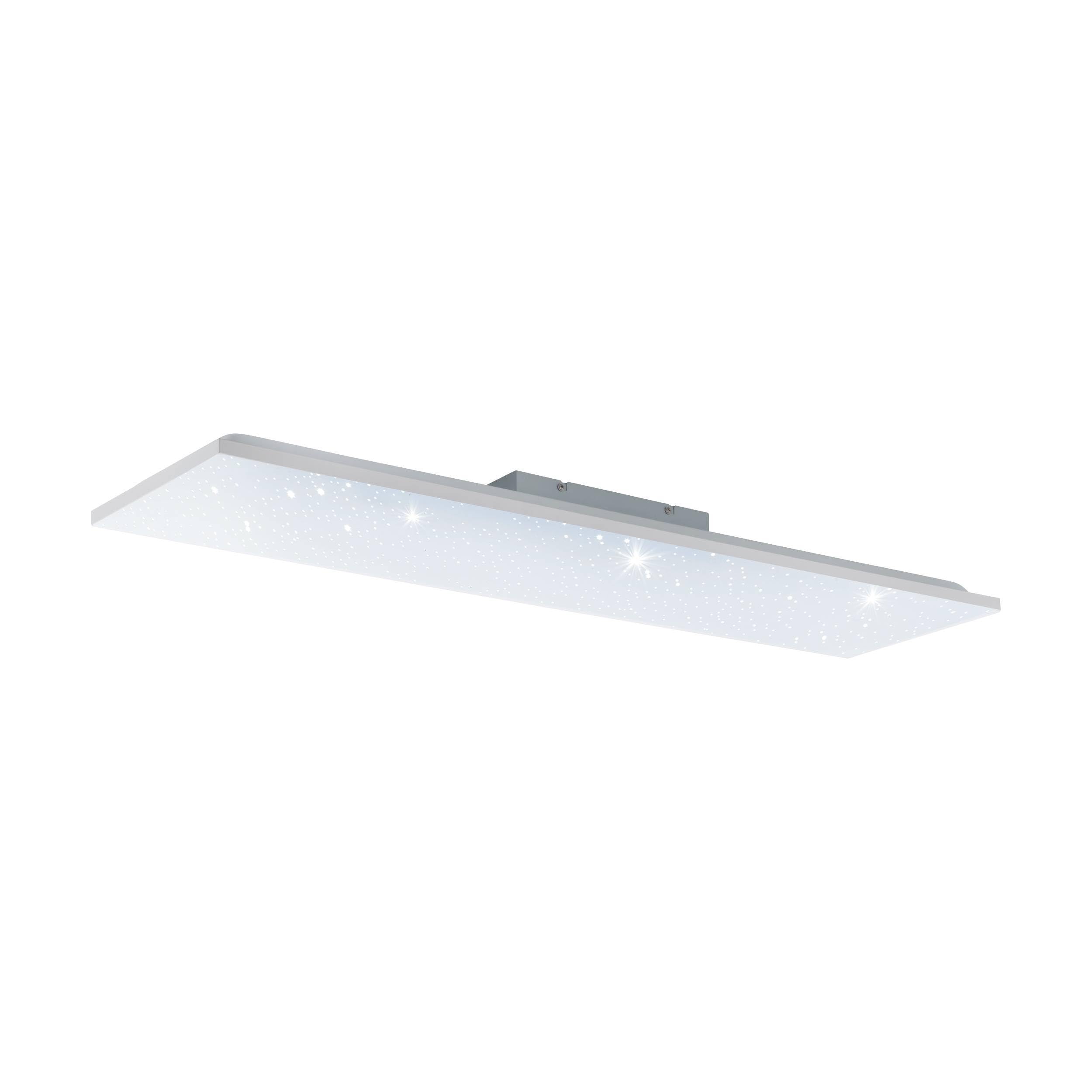 EGLO LED Panel Calemar-S, rechteckige Deckenlampe mit Kristall-Effekt ...