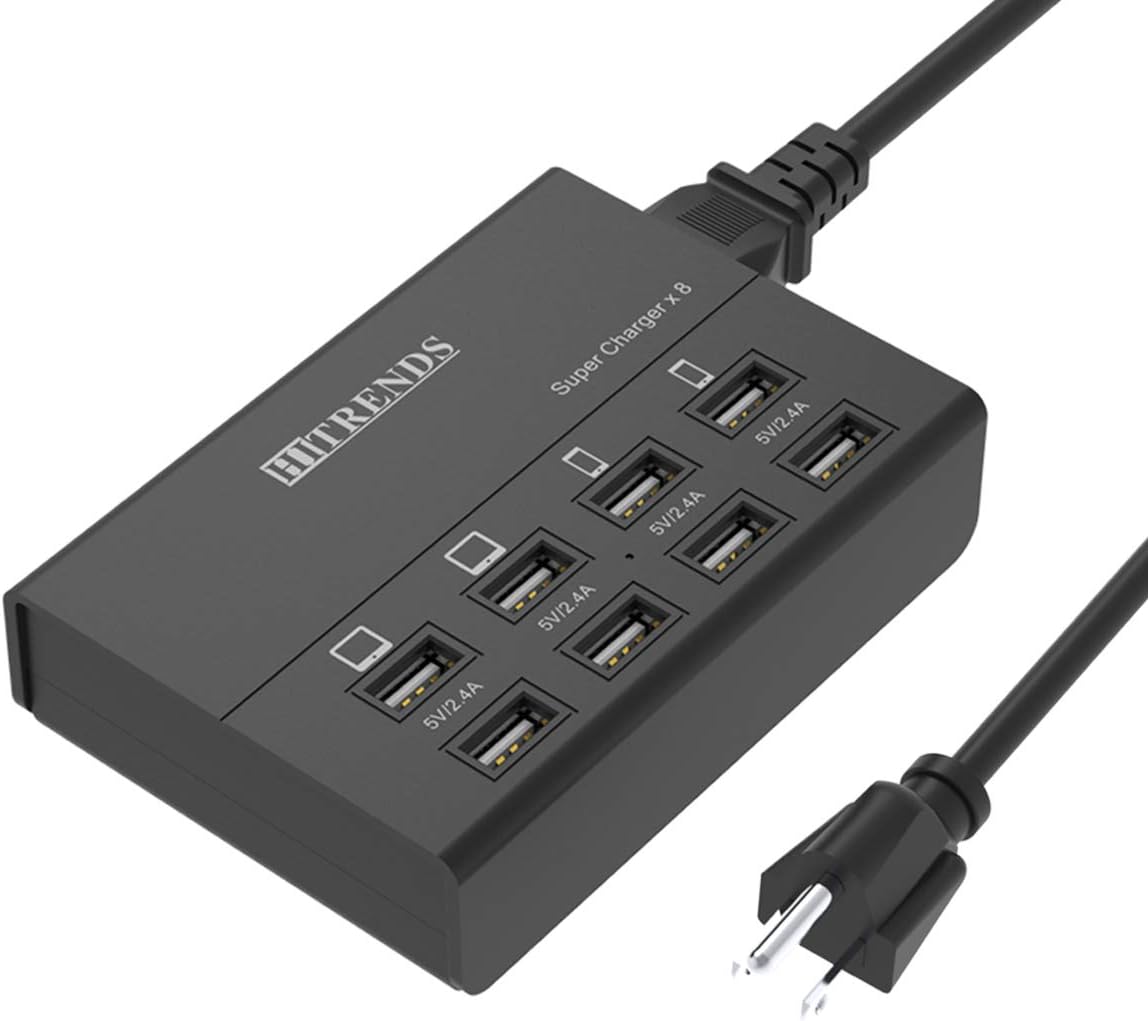 Amazon.com: Multiport USB Charger, 6 Port USB Charging Station for ...