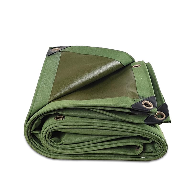 3X3m 3X4m Heavy Duty Waterproof Canvas Tarp Tarpaulin Sun Blocked ...