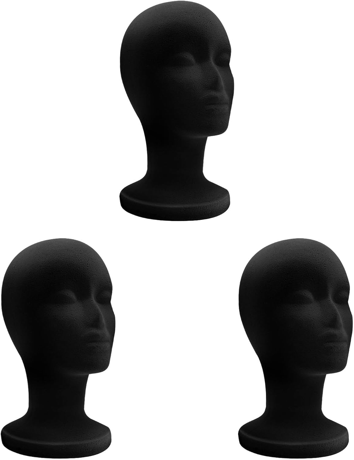 Amazon.com: 3 Packs Styrofoam Model Heads, Hat Wig Foam Mannequin ...