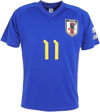 Amazon.co.jp: [ジェイエフエー] JFA サッカー 日本代表 プレーヤーズTシャツ XSサイズ 11 久保建英 O5-140 （ブルー/SS/Men's、Lady's ...