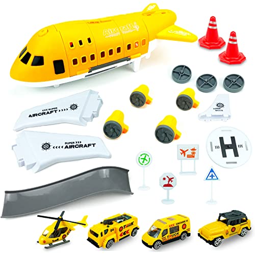 Plane Toy Transport Cargo Airplane Toys for 2 3 4 5 6 Year Old Boys ...