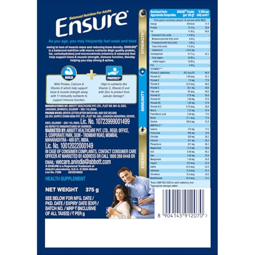 Ensure No 1 Nutritional Supplement Drink in the world|32 nutrients High ...