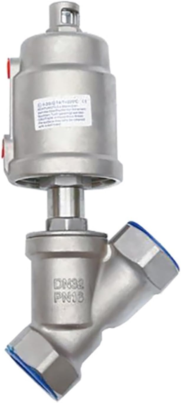 DN32 Stainless Steel Pneumatic Seat Valve 16bar Normally Closed ...