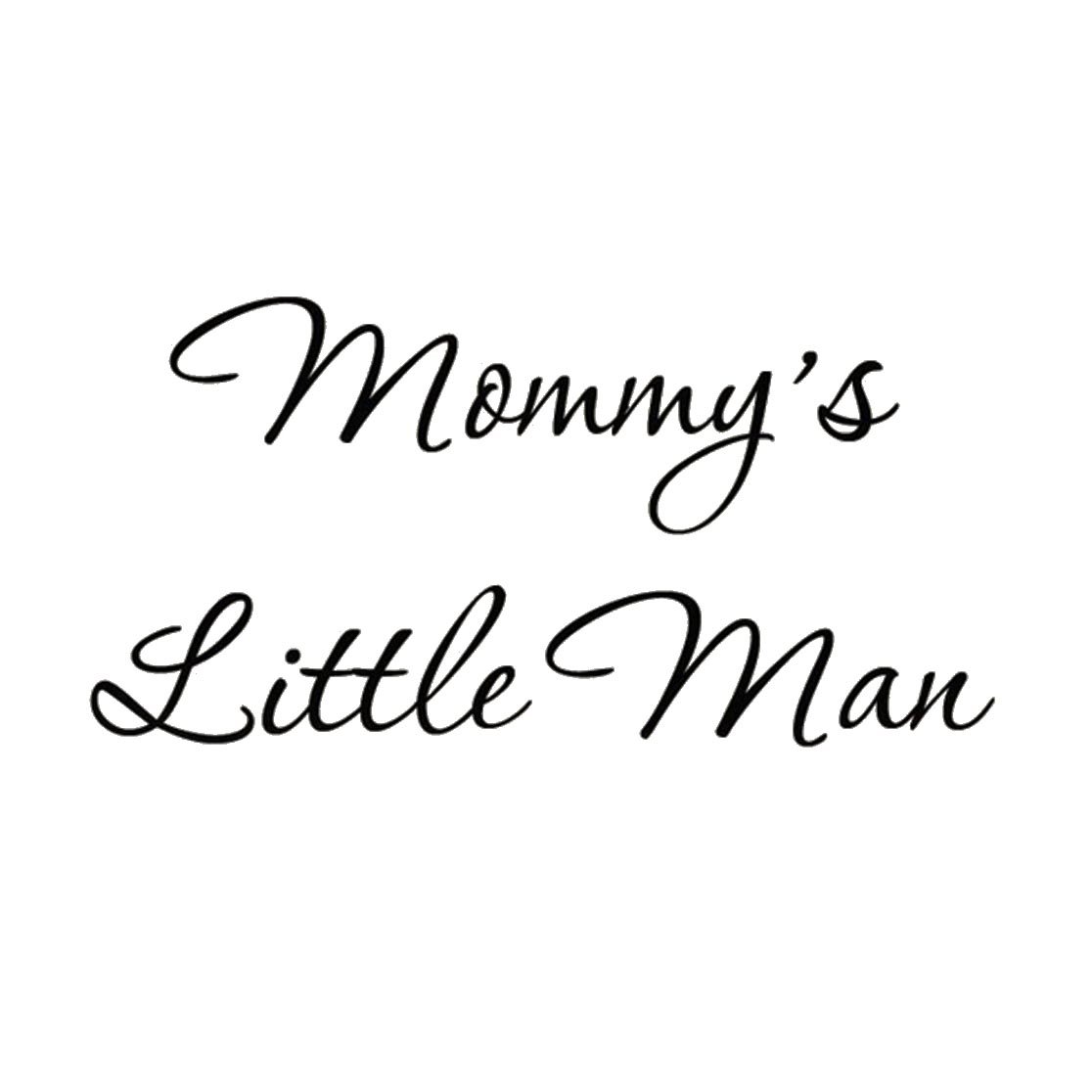 Amazon.com: Mommy's Little Man Nursery Wall Decals Cute Baby Quote ...