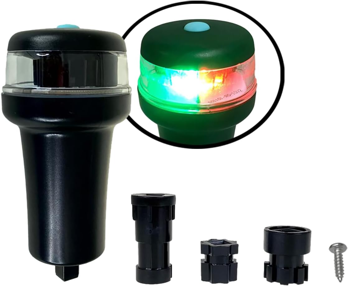 Amazon.com: Pactrade Marine Black Housing Navigation Light LED 3 AA ...