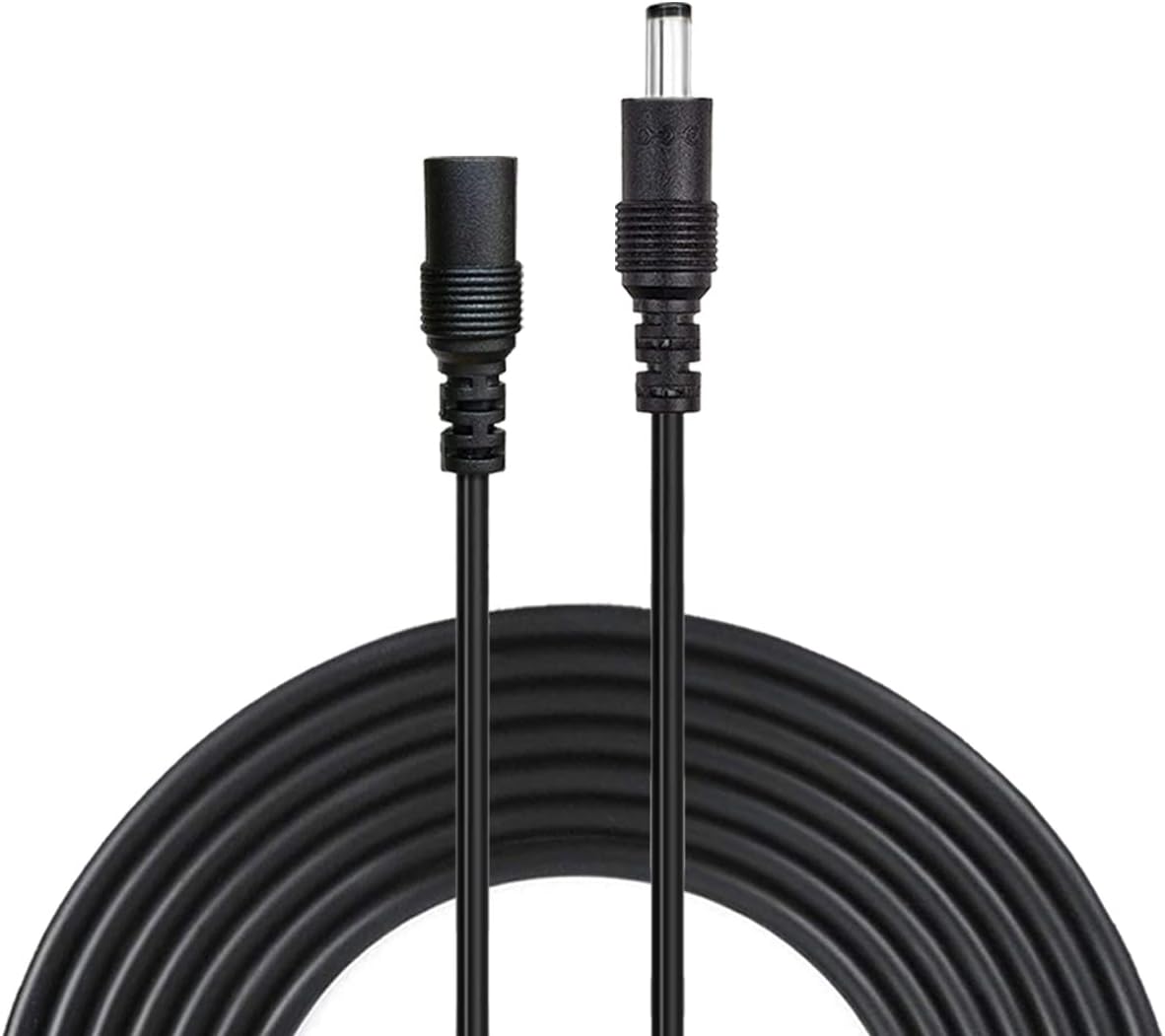 Liwinting 5m/16.4ft DC Extension Cable 2.1mm / 5.5mm Male to Female Connector, DC Power Cord ...