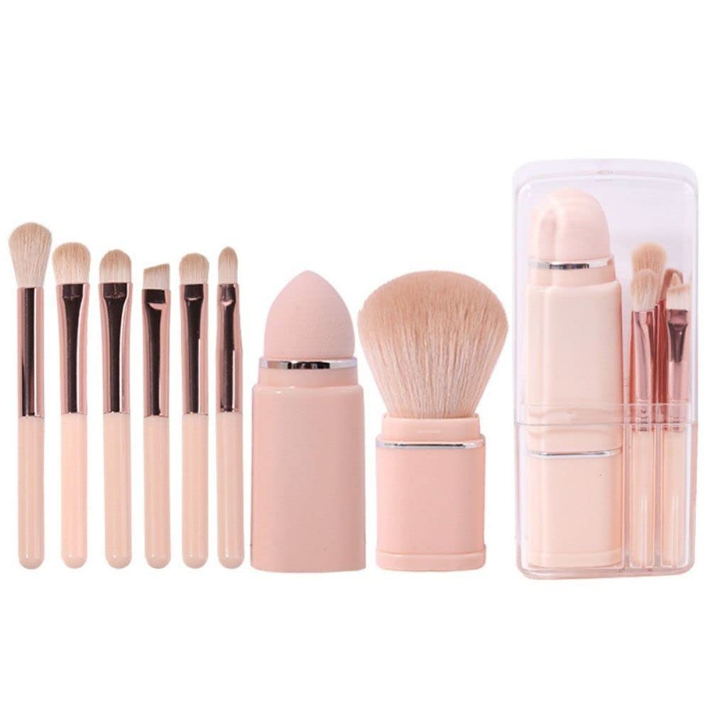 Amazon.com: 8 in 1 Travel Loose Powder Brush Set, Portable Makeup ...