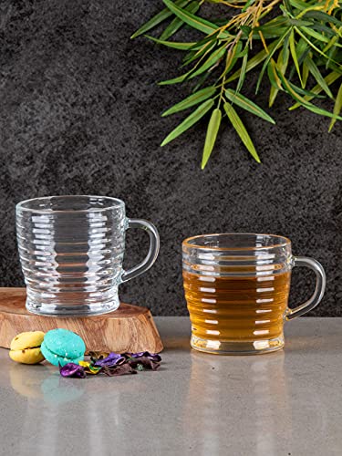 Buy Luminarc Glass Lemon Tea and Cold Coffee Cup 200ml (Set of 6 ...
