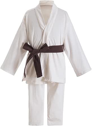 Luke Skywalker Cosplay Costume Luke Skywalker 2-Piece Set, Jedi Tunic ...