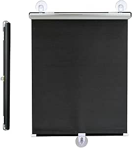 Suction cup roller blinds no drilling,blackout curtains,automatic retractable roller shades ...