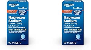 Amazon.com: Amazon Basic Care Back and Muscle Pain, Naproxen Sodium ...