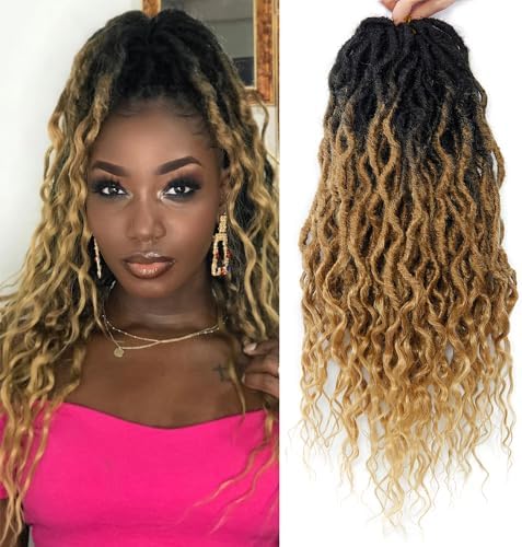 Amazon.com : Faux Locs Crochet Hair For Women Soft Locs 18 Inch Goddess ...
