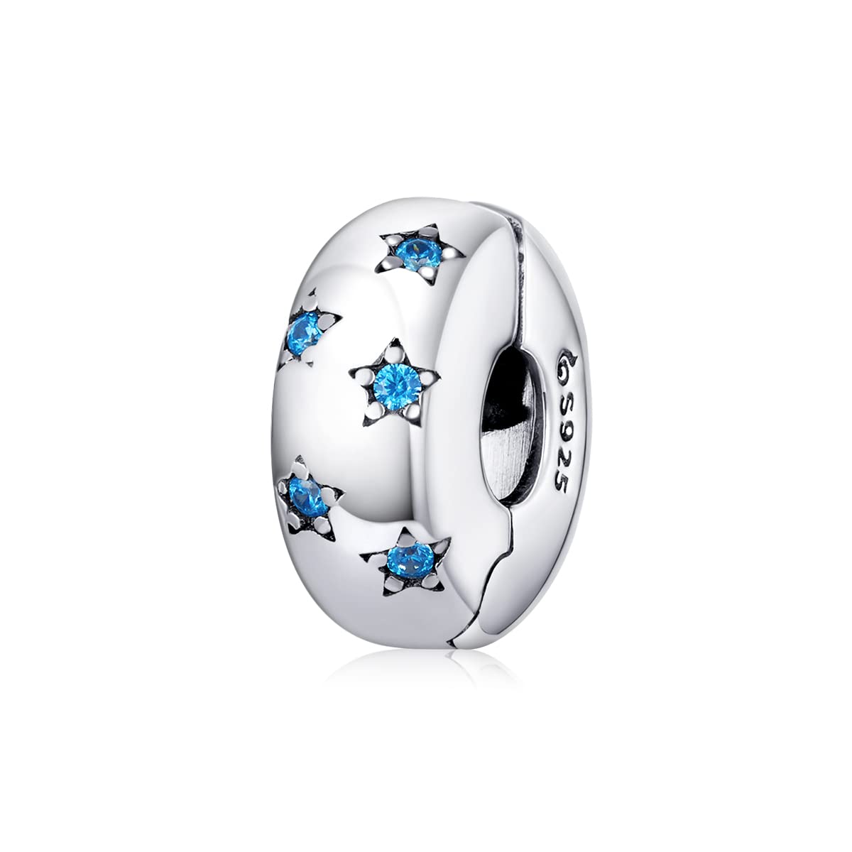 Stopper Clip Bead für Pandora Armbänder,925 Sterlingsilber Stern Spacer ...